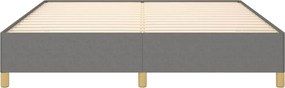 Rám postele s boxspringem tmavě šedý 160 x 200 cm textil 3120970