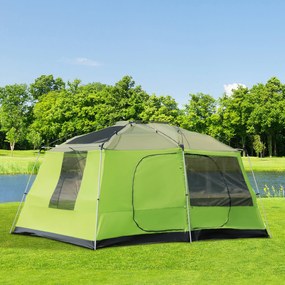 Kempinkový stan Kupolový stan Rodinný stan 2 spací kabiny 4-8 osob D405 x Š305 x V225cm