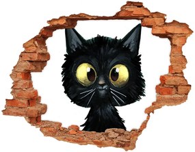 Wallmuralia Fototapeta díra na zeď Ilustrace kočky 90x70 cm