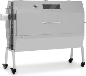 Klarstein Sauenland Pro XL, gril na sele, otočný špíz, 13 W, 4 kolečka, nerezová ocel