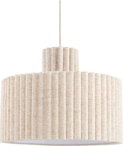 Béžové lněné závěsné svítidlo ø 40 cm Alina – Jotex