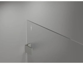 Mexen Lunar sprchová stěna pravá 110 x 200 cm, 8mm čiré sklo, broušená ocel, 830-110-000-97-00-P