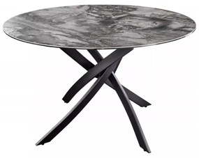 Massive home | Kulatý jídelní stůl ALPINE TAUPE 120 CM keramika