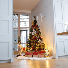 Vánoční stromek se světýlky, zelená, 180 cm, LED450, CHRISTMAS TYP 5