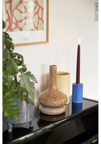Béžová keramická váza Hübsch Sand, výška 24 cm