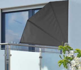 HI Balkonová zástěna 1,2 x 1,2 m černá polyester [423920]