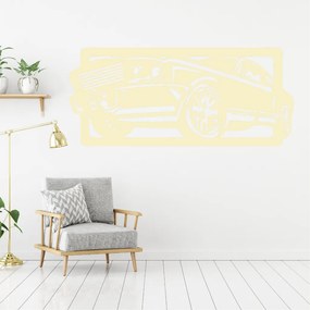 Živá Zeď Samolepka na zeď Auto Ford Mustang Barva: černá