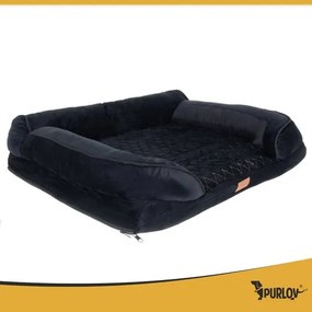 Ortopedický pelíšek lůžko pro psy M Purlov 26915, 80x65cm, černá