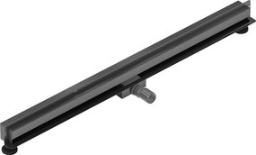 Mexen Flat Wall liniový odtok stěnový 2v1 120 cm, kartáčovaný gun gray - 1E30120