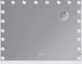 Kosmetické zrcadlo Norlina s Bluetooth – bílá