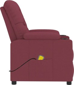Masážní křeslo vínové textil 339115