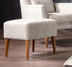 Atelier del Sofa Taburet Zeni Puf - Cream, Krémová