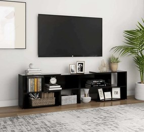 vidaXL TV skříňka betonově 149 x 30 x 52 cm dřevotříska [808360] Barva: Černá
