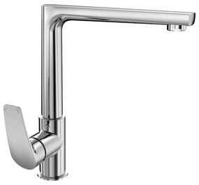 Mereo Mereo, Dřezová stojánková baterie, Eve, s plochým ramínkem nad pákou, výška 273 mm, chrom, CBV201