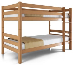 Patrová postel z masivu LENNY - buk natur 173