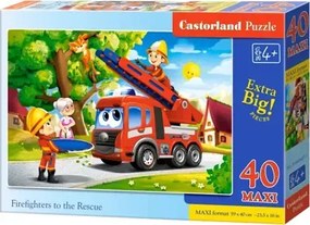 Castorland 040407  Hasiči v akci MAXI / 40 dílků / od 4 let