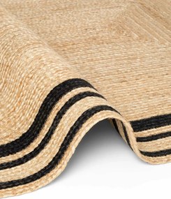 Hanse Home, Kusový koberec Looma 106302 Natural Gold Black, 80x150, béžová, chodba / předsíň