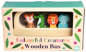 Dřevěný autobus Colourful Creatures – Rex London