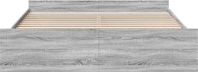 Rám postele se zásuvkami šedý sonoma 200 x 200 cm kompozit 3280270