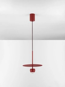 Červené hliníkové LED závěsné svítidlo ø 30 cm Edem – Nova Luce