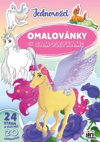 JIRI MODELS Omalovánky A4 se samolepkami Jednorožci 8