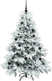 Umělý vánoční stromeček s 150 LED diodami Bílá 150 cm PE a PVC 3397602