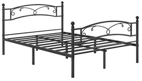VASAGLE Rám postele - černá - 198x142x92,5 cm