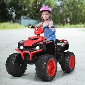 Costway 12 V elektrická dětská čtyřkolka se světlomety Mini elektrická čtyřkolka