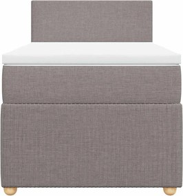 Box spring postel s matrací taupe 90x200 cm textil 3289636