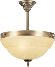 BRILAGI - Lustr na tyči DAHLIA 3xE27/40W/230V pr. 37 cm mosaz