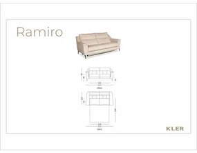 Třímístná pohovka KLER Ramiro E101