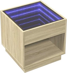 Noční stolek s Infinity LED dub sonoma 50 x 50 x 50 cm 3284086