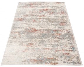 Moderní kusový koberec PORTLAND G509C bílý červený Rozměr: 120x170 cm