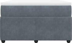 Box spring postel s matrací tmavě šedý 120x190 cm samet 3285627