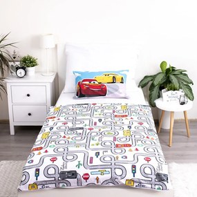 Bavlněné dětské povlečení do postýlky 100x135 cm Cars – Jerry Fabrics