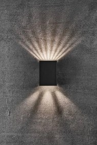 NOR 2019041003 Venkovní nástěnné svítidlo Fold 10 2x3,5W LED černá čirá - NORDLUX