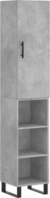 Skříň highboard betonově šedá 34,5x34x180 cm kompozitní dřevo 3199005