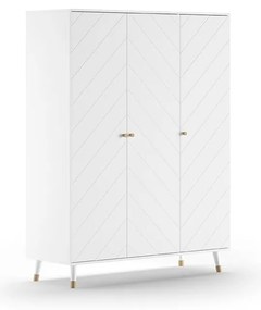 Bílá dětská šatní skříň 150x200 cm BILLY – Vipack