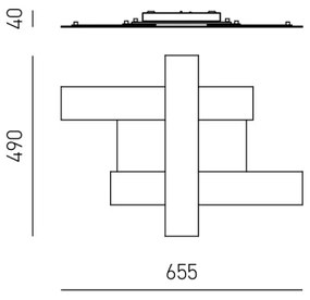 Gea Luce DOHA P P N - LED Stropní svítidlo DOHA LED/30W/230V 65,5 cm černá