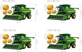 Kombajn samolepka na zeď arch 75 x 38 cm