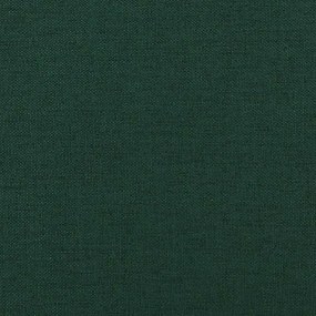 Houpací křeslo s podnožkou tmavě zelené textil 3097709