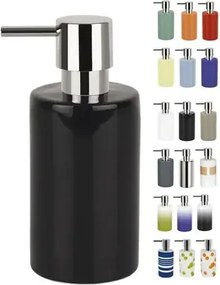 Spirella TUBE dávkovač mýdla černý / keramika / 300 ml