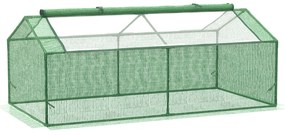 Outsunny polytunelový skleník s oknem Skleník na rajčata Studený rám 180 x 90 x 70 cm Zelený