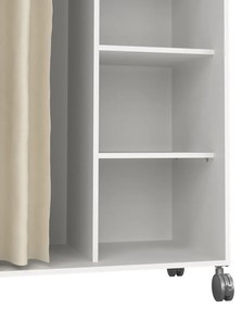 Bílo-béžová šatní skříň 100x160 cm Kit – Tvilum