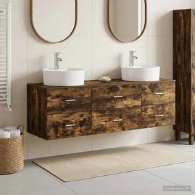 Sada koupelnových skříněk 3 ks Kouřový dub 62,5 x 44,5 x 50 cm 3405871