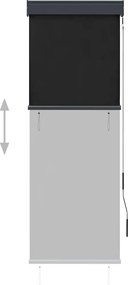 Venkovní roleta 60 x 250 cm antracitová 145946