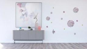 Samolepka na zeď Květinové Koule | 65 x 85 cm | DF1052