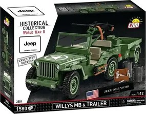 COBI 2804 Willys MB Jeep s přívěsem - Executive Edition / Stavebnice /