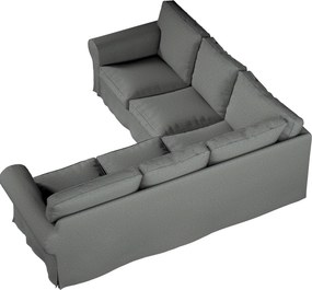 Potah na pohovku IKEA  Ektorp rohová barva modrá látka pletený vzor