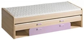 Dětská postel s přistýlkou LIMO fialová - doprodej